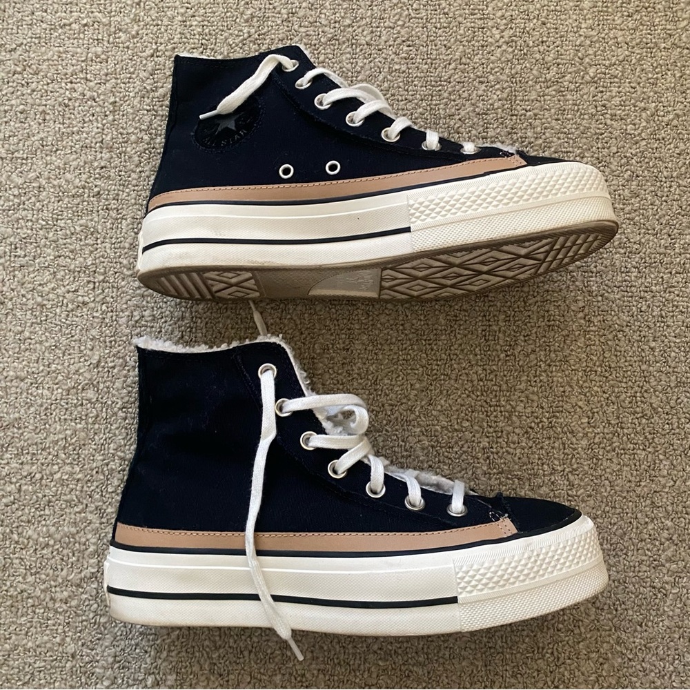 Converse Chuck Taylor All Star Raw Edge Platform High… - Gem